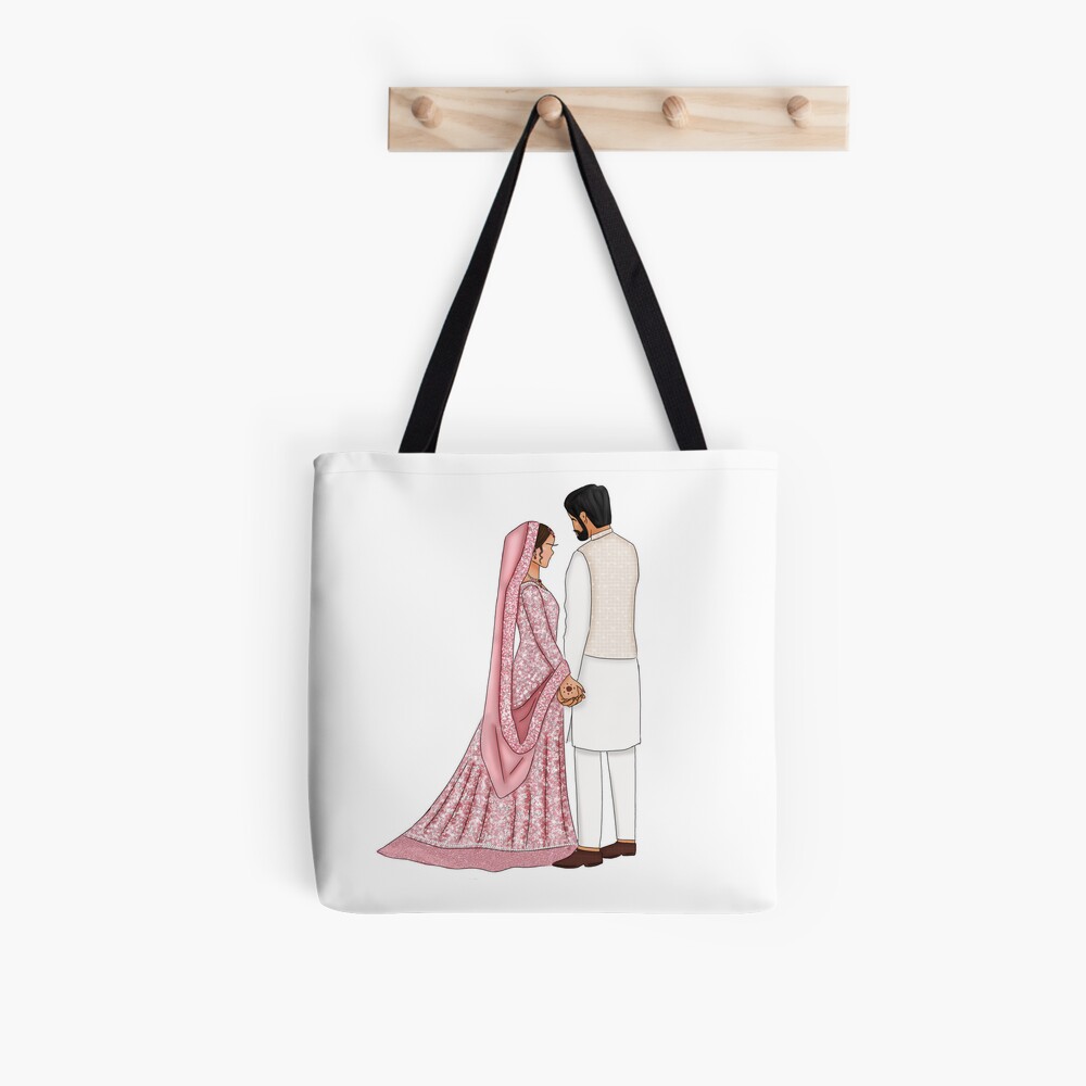 "Wedding Reception Walima Nikkah Couple Illustration Pakistani Muslim ...