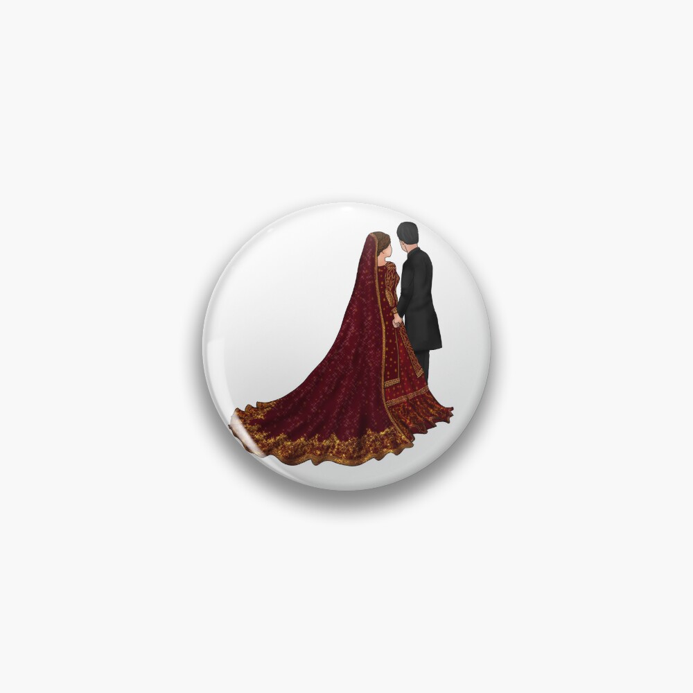 "Wedding Couple Illustration Back side Pakistani Muslim Wedding ...