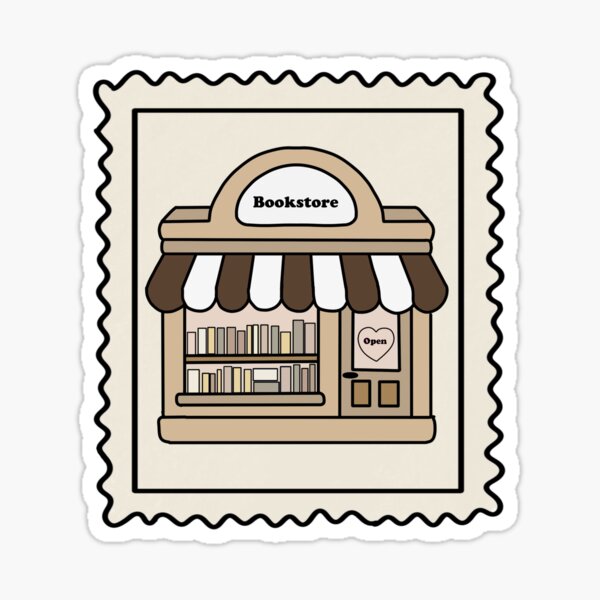 "Stamp: Bookstore" Sticker by booksinthelab | Redbubble