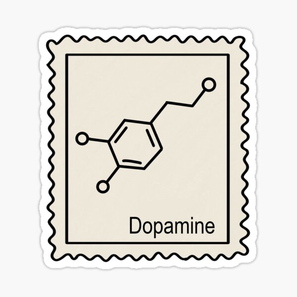 "Stamp: Dopamine" Sticker by booksinthelab | Redbubble