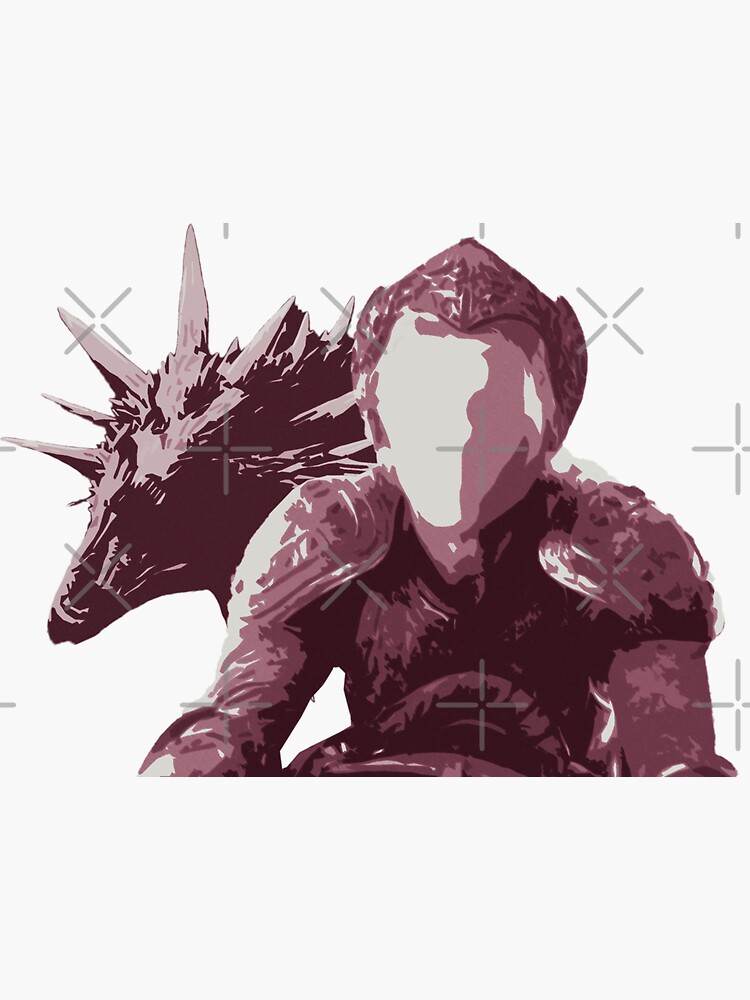 "rhaenys and meleys last dance - the red queen" Sticker for Sale by ...