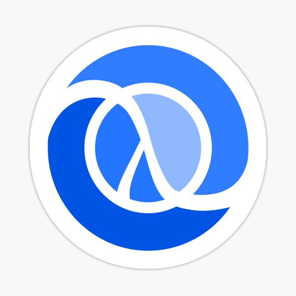 "Clojure Programming Language Blue Logo T-Shirt" Sticker for Sale by rainwater11 | Redbubble