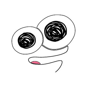 "Pim Face (Smiling Friends)" Sticker by weepweep | Redbubble