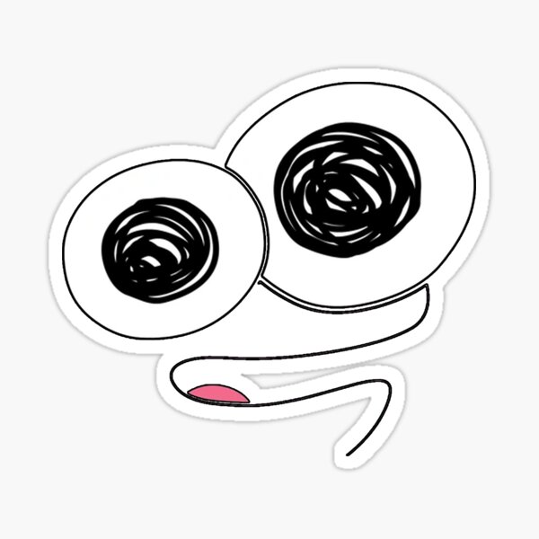 "Pim Face (Smiling Friends)" Sticker by weepweep | Redbubble