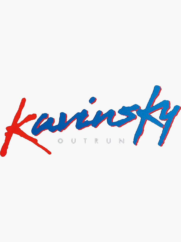 "Kavinsky OUTRUN clothing and gear" Sticker for Sale by OGDENLEGRAND ...