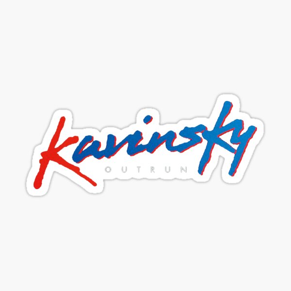 "Kavinsky OUTRUN clothing and gear" Sticker for Sale by OGDENLEGRAND ...