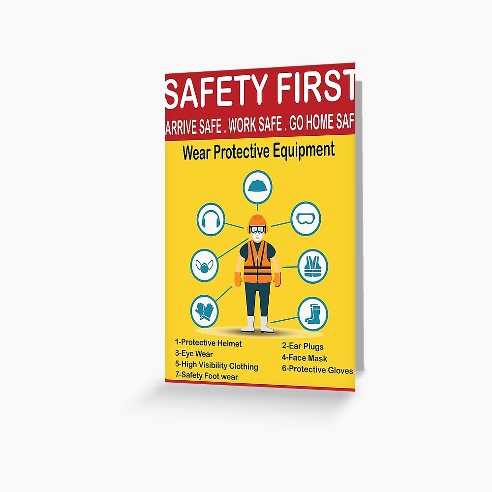 " Safety First Awareness Slogan Poster for Workplaces Homes and ...