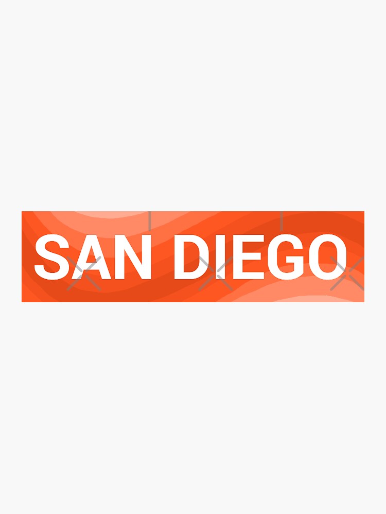 "San Diego" Sticker for Sale by O-Haas | Redbubble