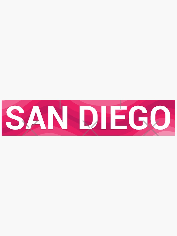 "San Diego" Sticker for Sale by O-Haas | Redbubble