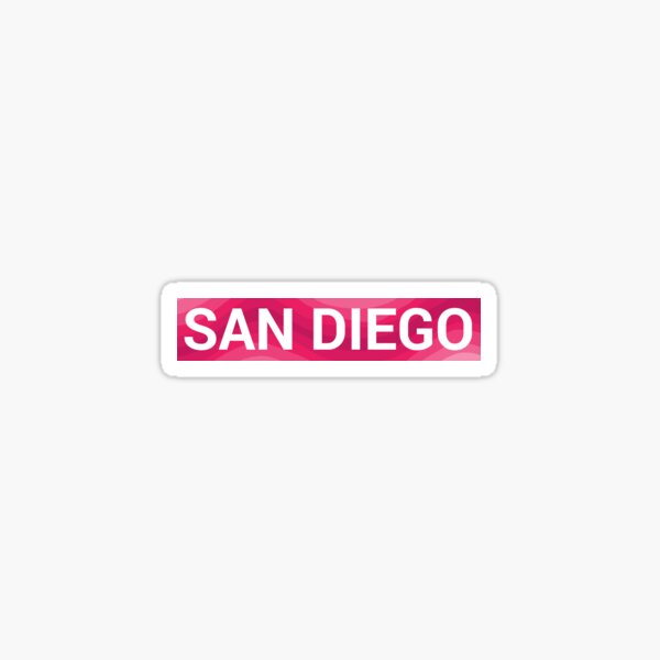 "San Diego" Sticker for Sale by O-Haas | Redbubble