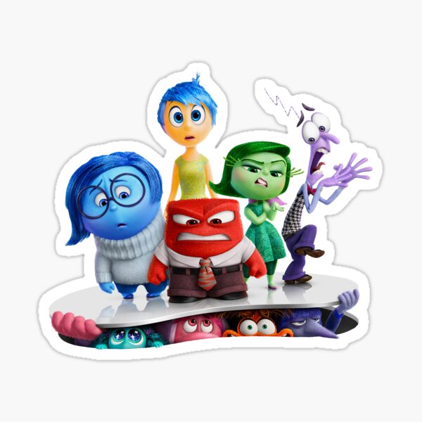 Pegatina for Sale con la obra «Inside Out 2 Gioia Paura Rabbia Disgusto ...