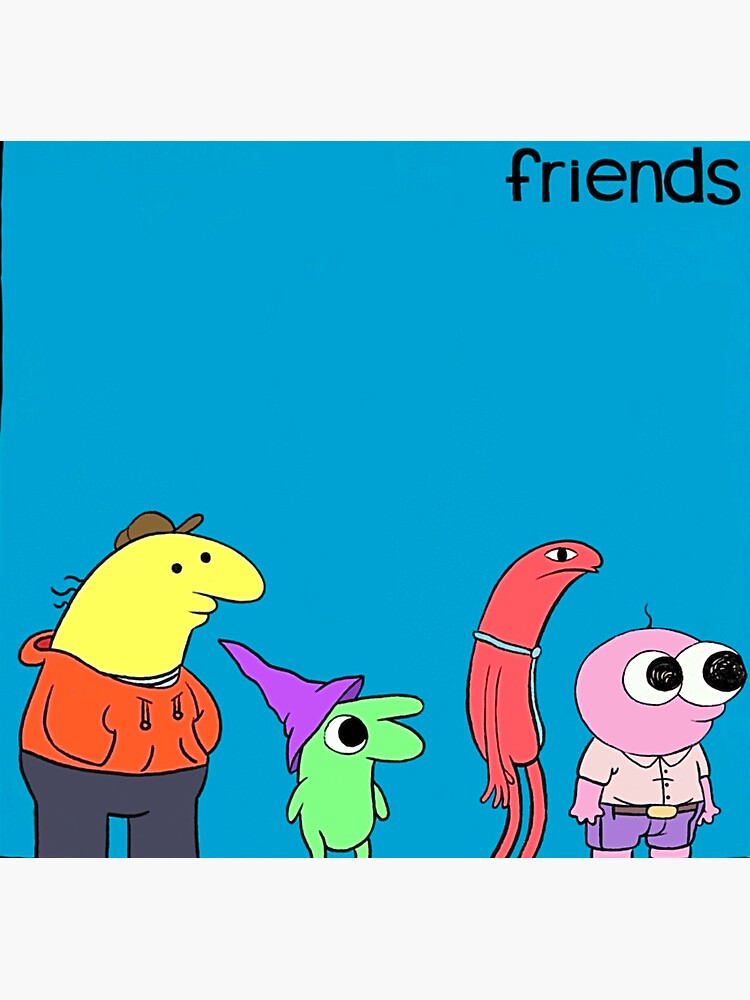 "Weezer - Smiling Friends Charlie, Allan, Pim, Glep / Weezer" Sticker ...