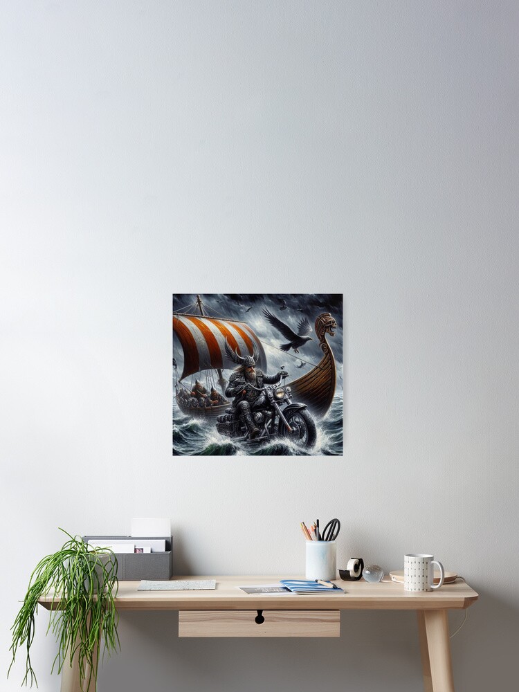 "Viking Wave Rider" Poster for Sale by Maksik2022 | Redbubble