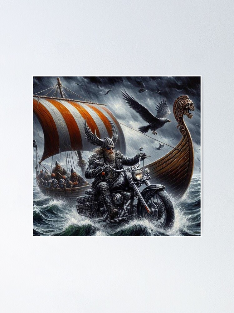 "Viking Wave Rider" Poster for Sale by Maksik2022 | Redbubble