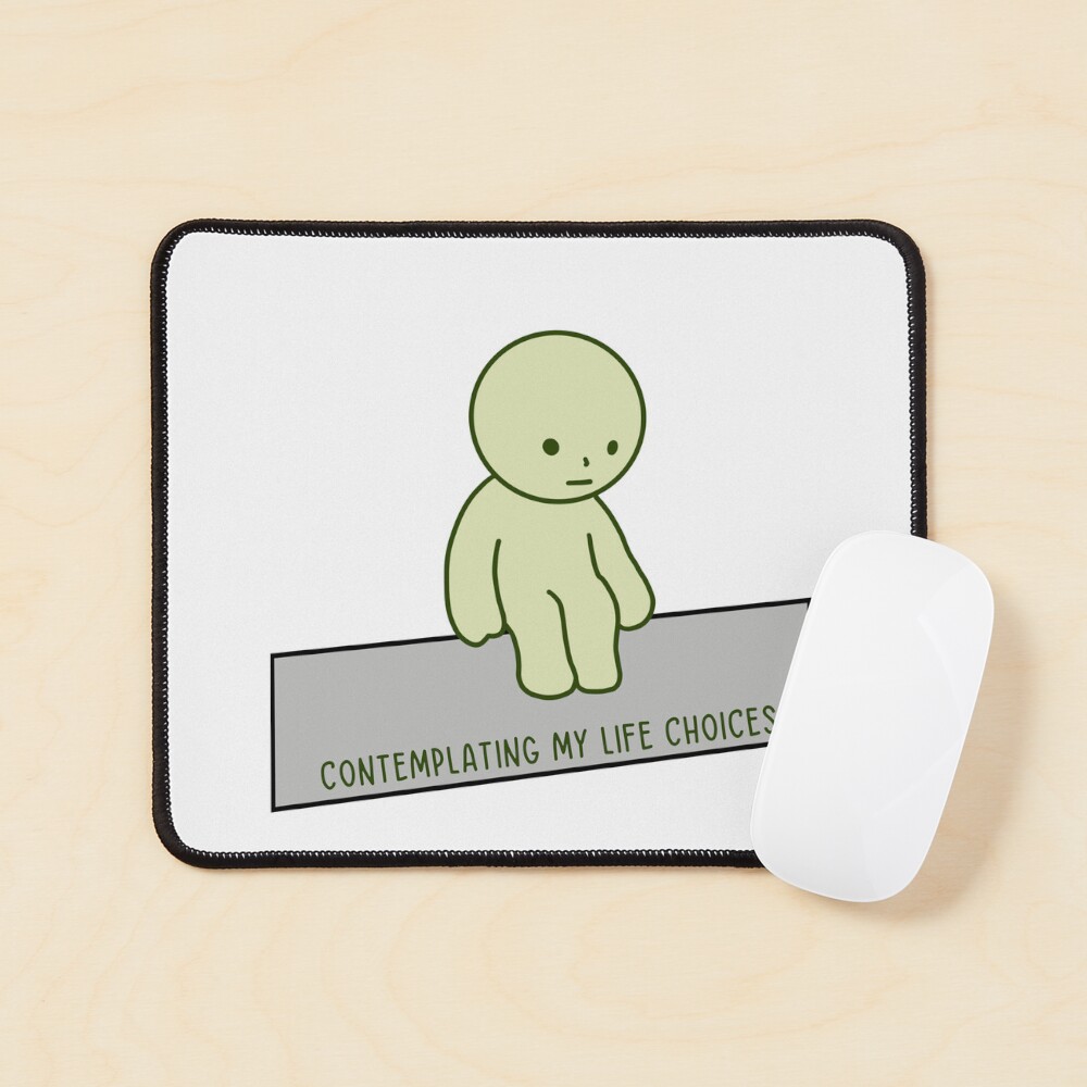 "smiski contemplating life choices sitting sticker" Sticker for Sale by ...