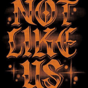 "not like us - Kendrick Lamar" Sticker for Sale by ngyuik | Redbubble