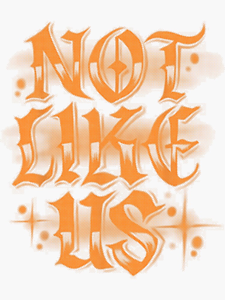 "not like us - Kendrick Lamar" Sticker for Sale by ngyuik | Redbubble