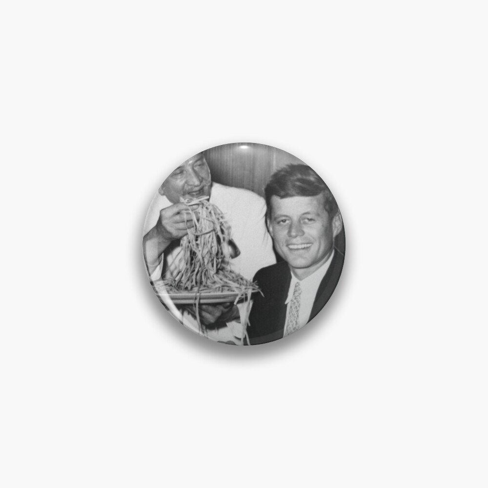 "JFK Eating Spaghetti " Sticker for Sale by sickomodus | Redbubble