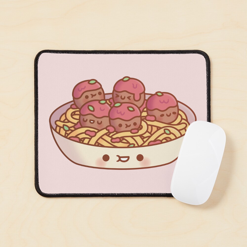"Cute Spaghetti And Meatballs Pasta" Sticker for Sale by rustydoodle ...