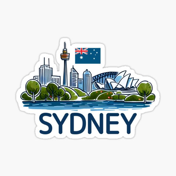 "Sydney Australia " Sticker for Sale by WanderlustCoCo | Redbubble