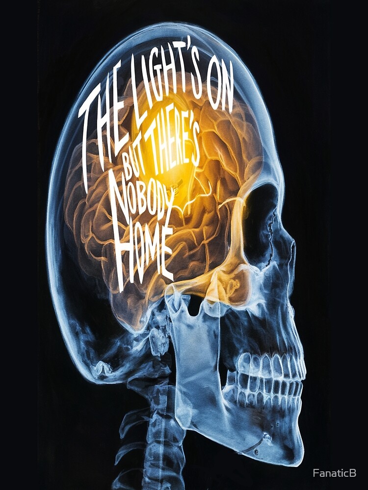 "The Lights On But There's Nobody Home X-ray Skull" Poster for Sale by ...