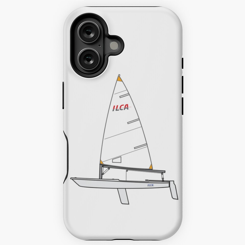 "ILCA 4 (Laser 4.7) Sailboat (White Background)" Sticker for Sale by ...