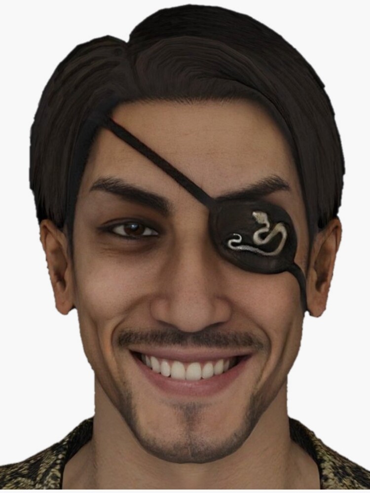 "Goro Majima Creepy Smile" Sticker for Sale by MerikuroCreates | Redbubble