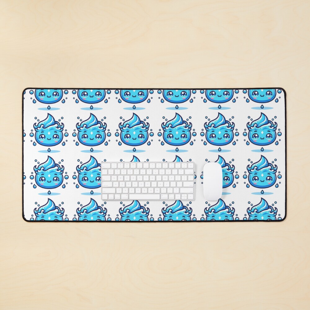 "Water Elemental Chibi Art | Water Element Spirit Cute Design" Sticker ...