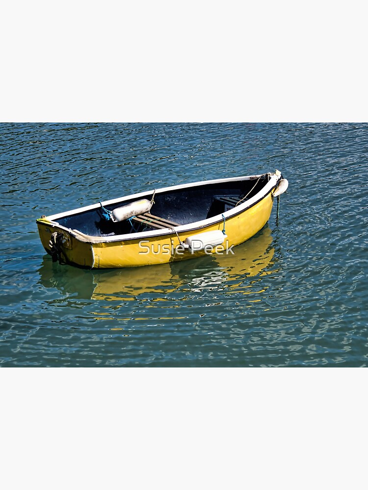 "Small Yellow Skiff " Sticker for Sale by Siska | Redbubble