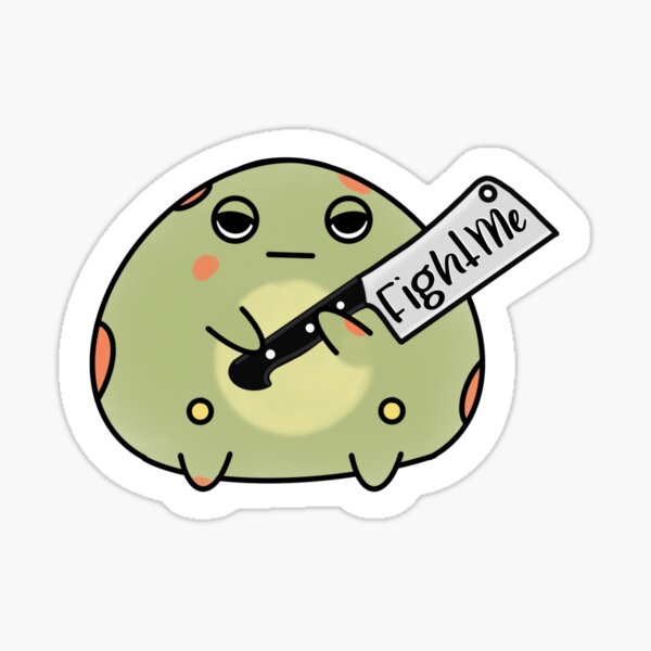 "Fight me Frog" Sticker for Sale by HallyuHeaven | Redbubble