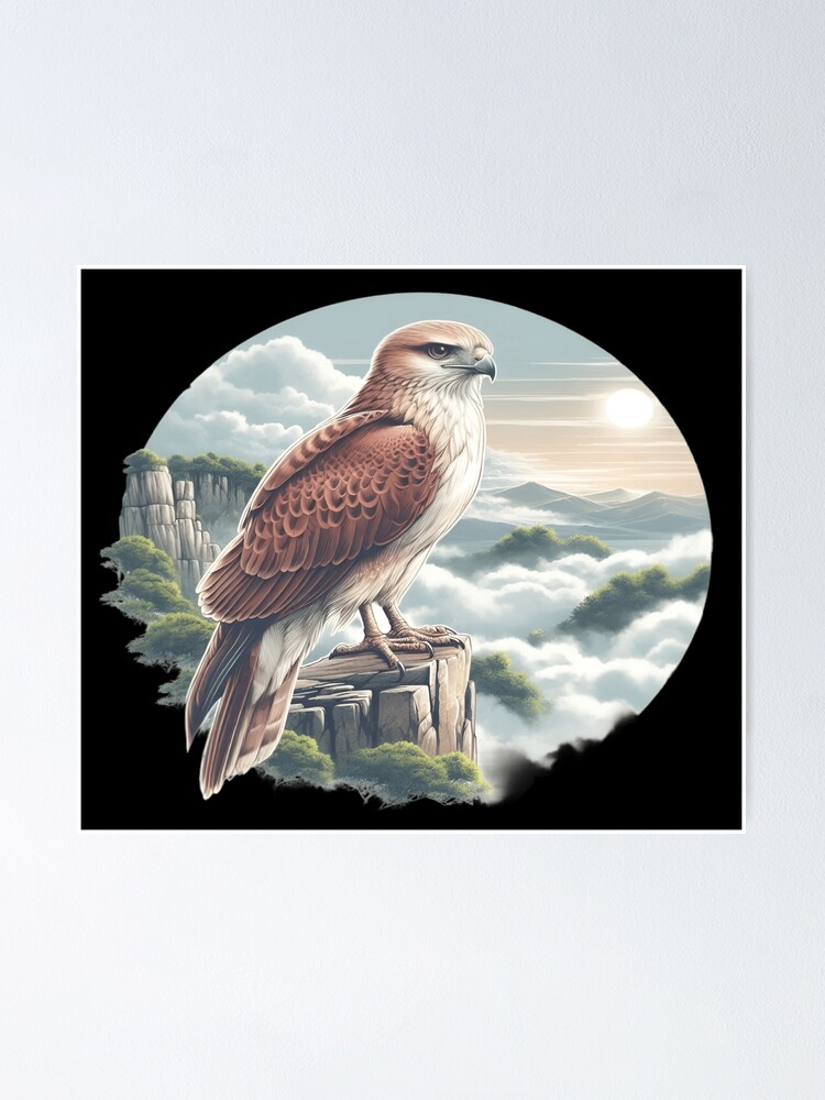"hawk tuah watercolor bird meme" Poster for Sale by SparcusWhiz | Redbubble