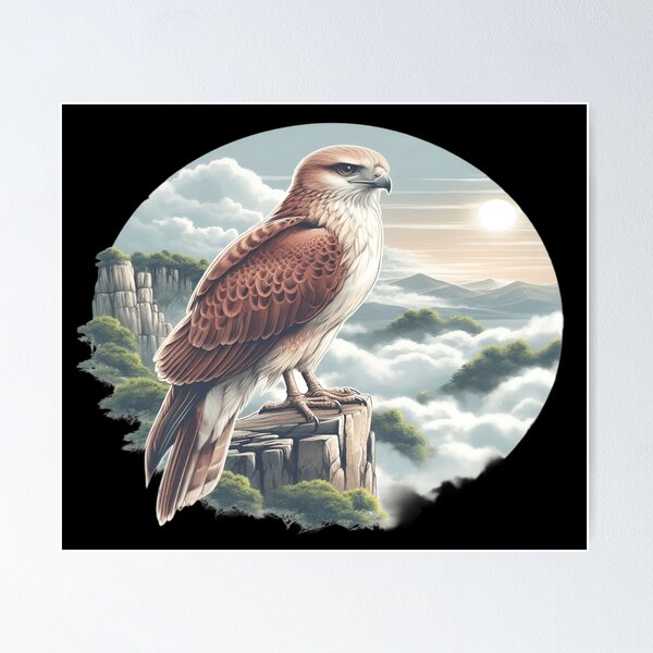 "hawk tuah watercolor bird meme" Poster for Sale by SparcusWhiz | Redbubble