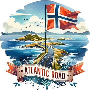 "Atlantic Road" Sticker for Sale by clarkfraser | Redbubble