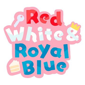 "Red White & Royal Blue logo" Sticker for Sale by papiercranes | Redbubble