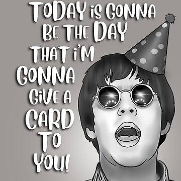"Oasis Liam Gallagher Illustration Birthday Card" Greeting Card for ...