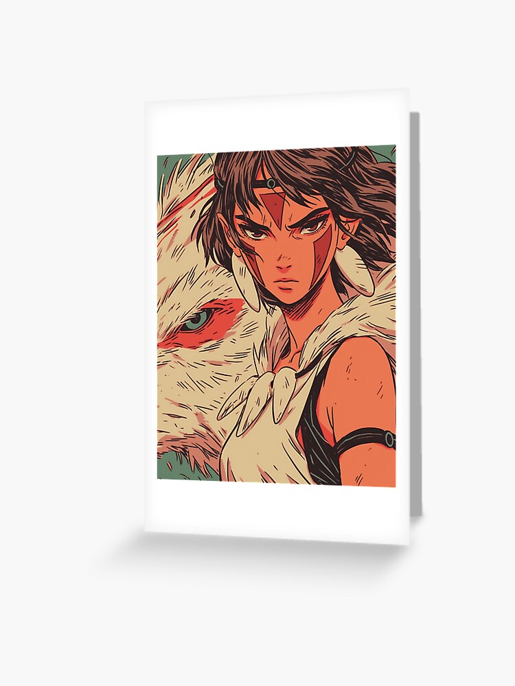 "Princess Mononoke Vintage Cartoon Style" Greeting Card for Sale by ...