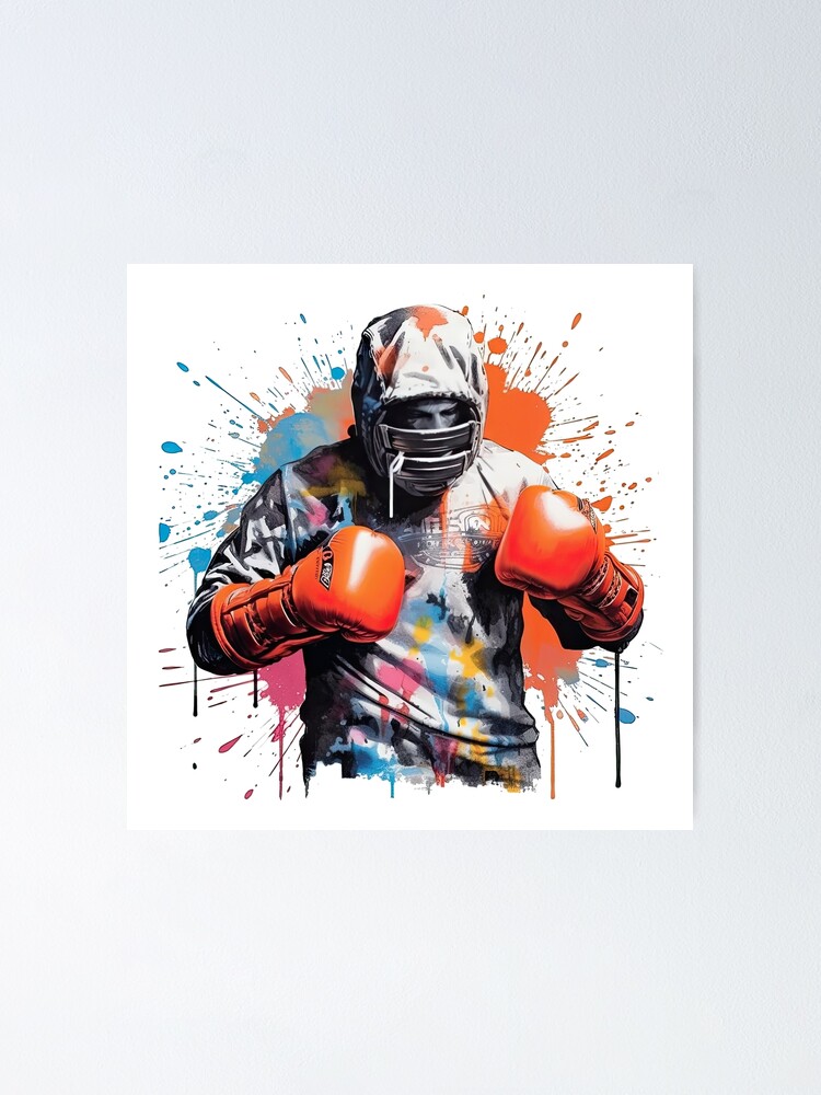 "Graffiti Boxing Gear Art Negative Space Design for Urban Athletes.png ...