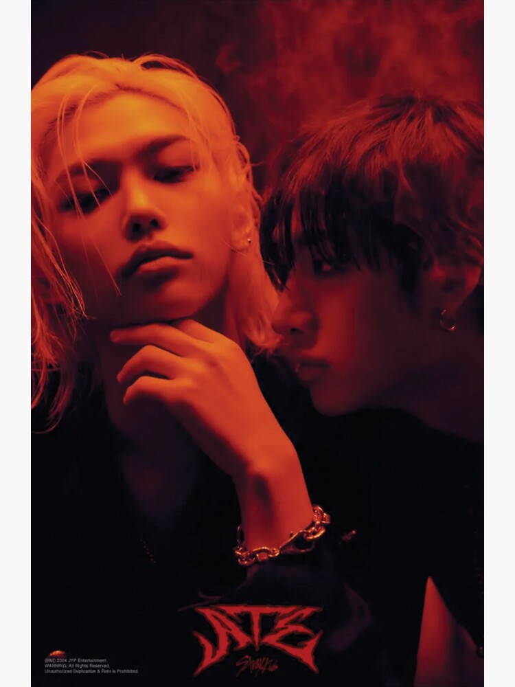 "Stray Kids - Album ATE POSTER (LEE FELIX and BANGCHAN) " Sticker for ...