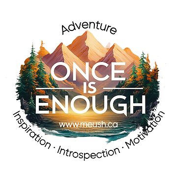 "Once Is Enough Logo" Sticker for Sale by Archonis256 | Redbubble