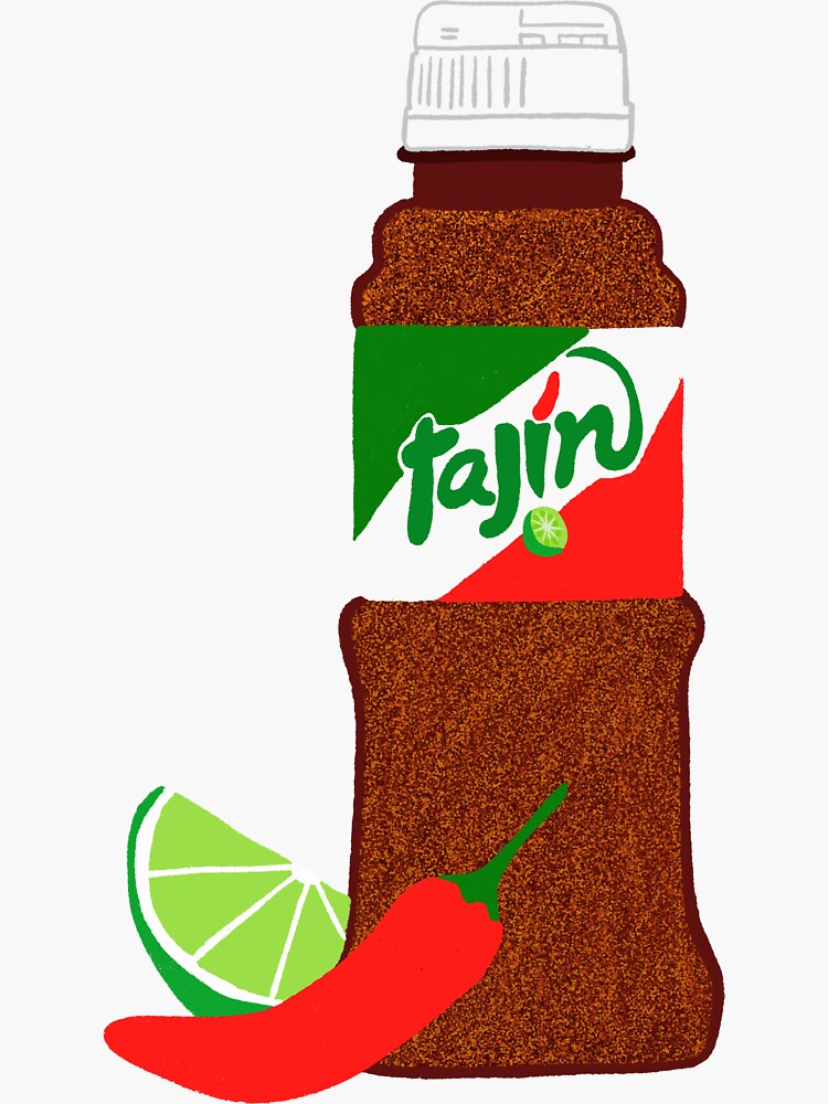 "Tasty Tajín" Sticker for Sale by thebackyard17 | Redbubble