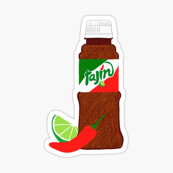 "Tasty Tajín" Sticker for Sale by thebackyard17 | Redbubble