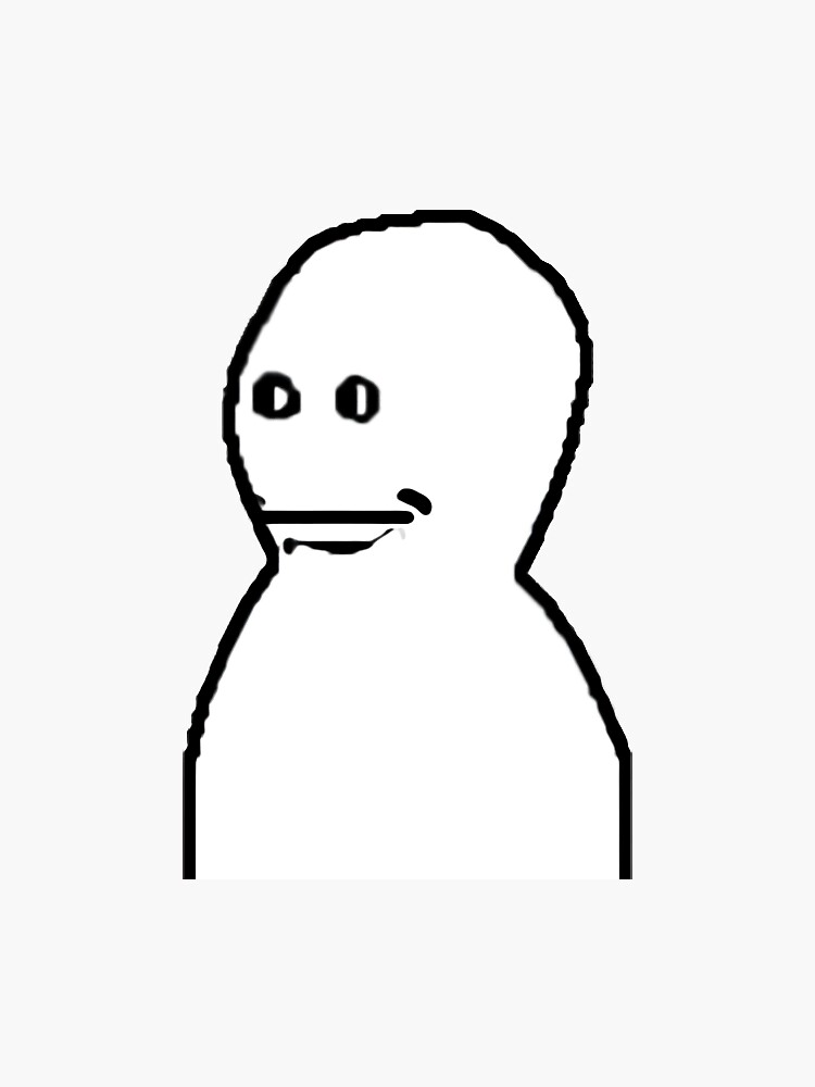 "Bro Visited his friend stare" Sticker for Sale by GourmetPixels ...