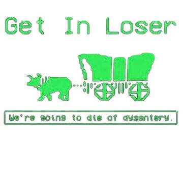 "Oregon Trail Meme" Sticker for Sale by OptumeStore | Redbubble