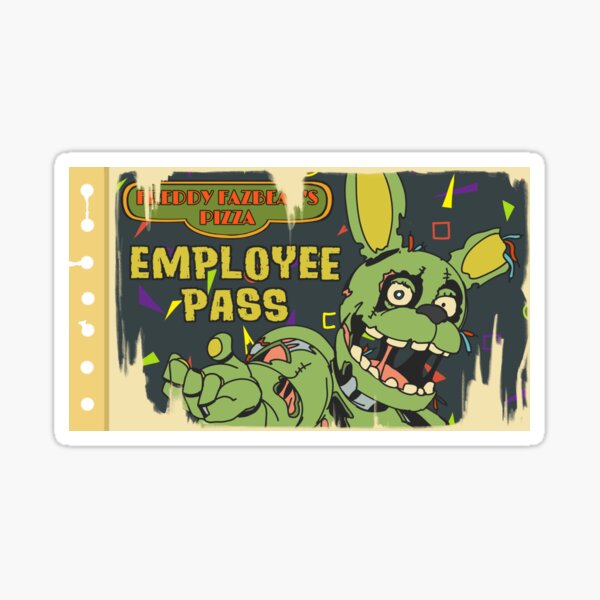 "Springtrap coupon" Sticker for Sale by Yokiter | Redbubble