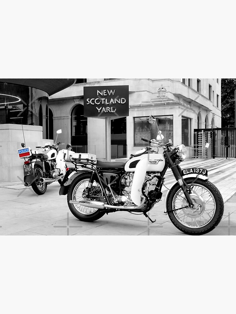 "The Classic Police Motorcycles" Art Print by rogue-design | Redbubble