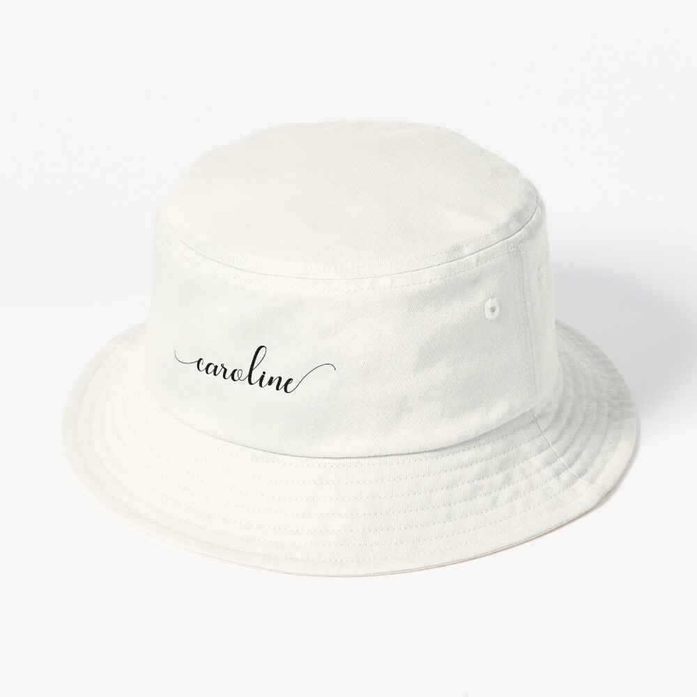 "Caroline - Custom name on delicate black cursive font" Sticker for ...