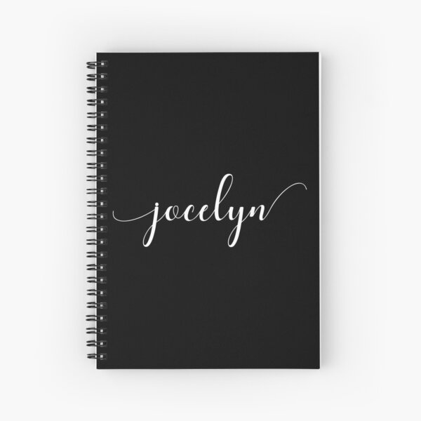 "Jocelyn - Custom name on delicate black cursive font" Journal for Sale ...
