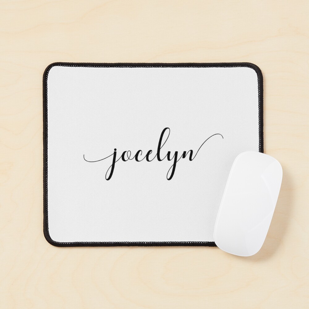 "Jocelyn - Custom name on delicate black cursive font" Sticker for Sale ...
