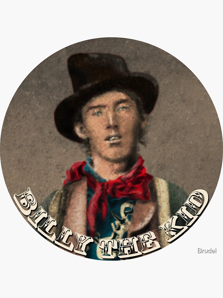 "Billy the kid" Sticker for Sale by Brudel | Redbubble