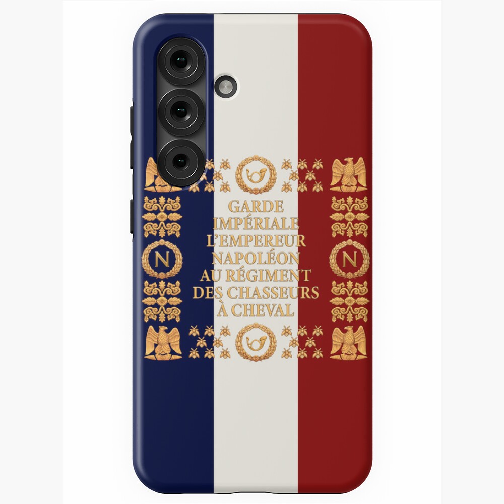 "Napoleonic French flag of the Chasseurs A cheval de la Garde" Sticker ...